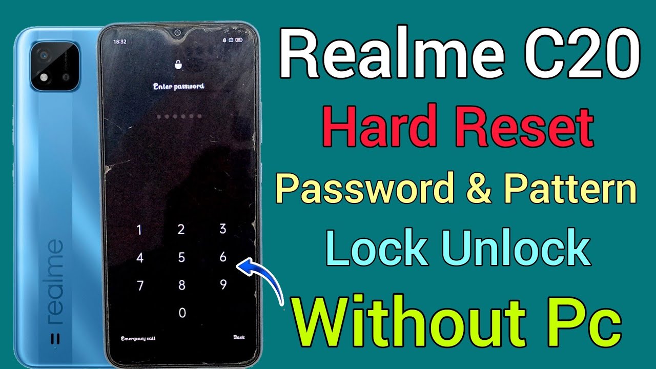 Realme C20 RMX3063 || Hard Reset || Password Lock Unlock || Pattern ...