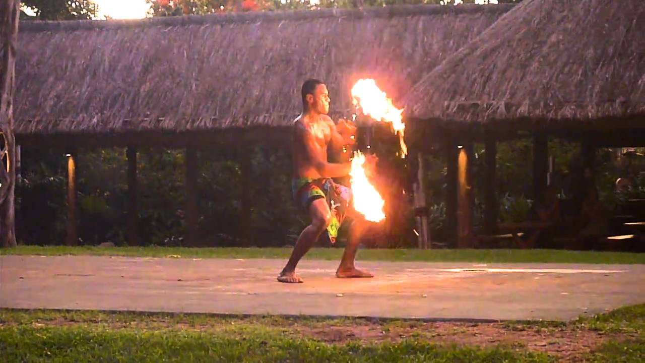 Fijian Fire Dancing - Shangri-La Fijian Resort - FatPaddler.com - YouTube