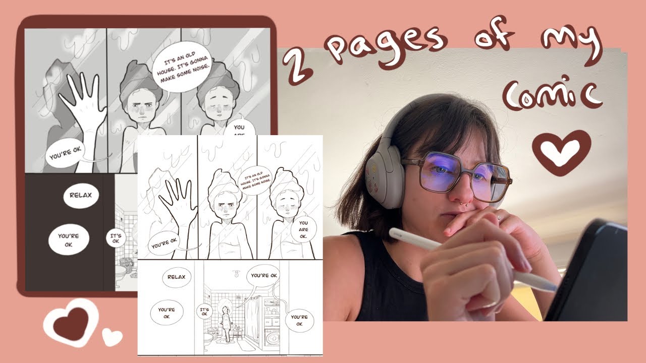 Completing two comic pages // my process and tips - YouTube