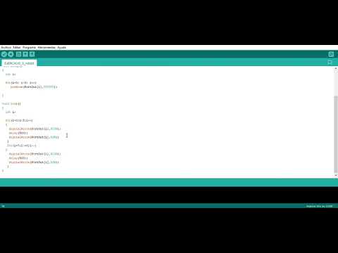 EJERCICIO 3, ROTABIT BINARIO UNIDIRECCIONAL EN 8 BITS (ARDUINO) - YouTube