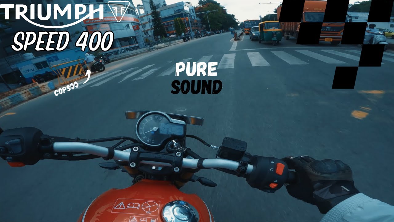 TRIUMPH SPEED 400 | PURE SOUND | HYPER RIDE | TOP SPEED RUN | LAUNCH ...