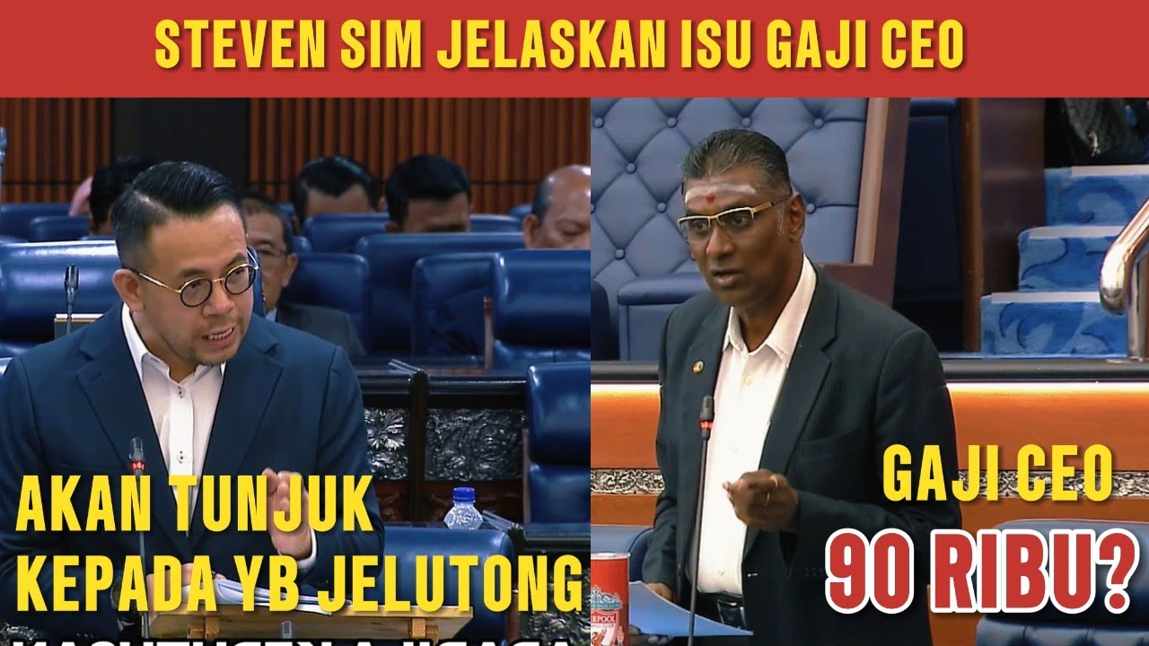 Steven Sim Jawab Isu Gaji CEO HRD Corp, PERKESO, TalentCorp - YouTube