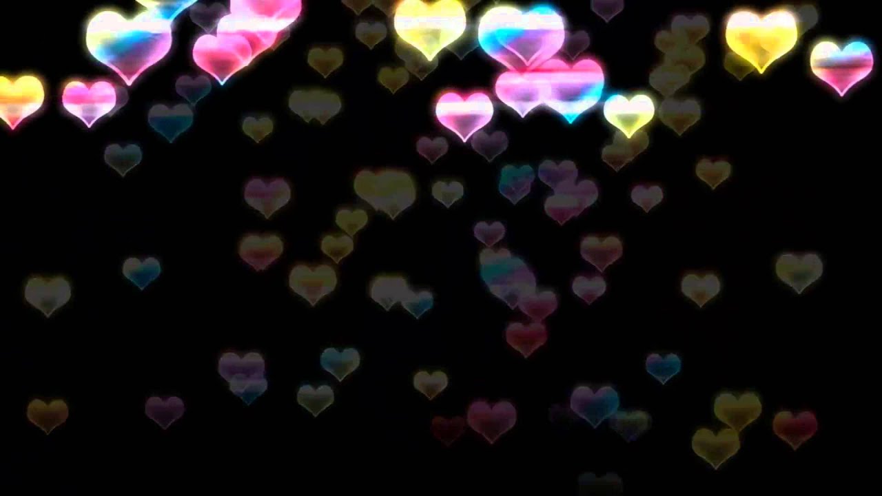 Falling Rainbow Hearts Motion Graphics Free Download - YouTube