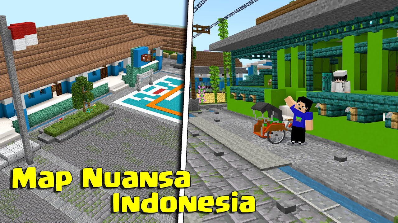 Download Map Nuansa Indonesia Keren di MCPE - YouTube