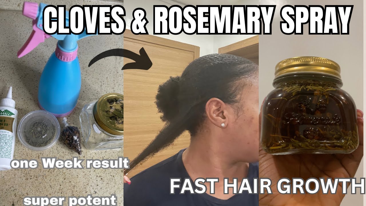 Clove&Rosemary Spray for Extreme Fast Hair Growth and Thicker Hair ...
