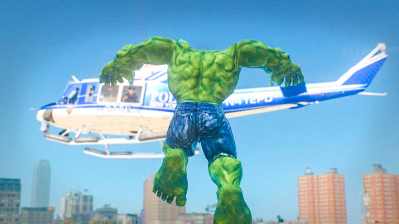 HULK TAKES DOWN HELICOPTERS! - The Incredible Hulk vs Police in GTA 4 ...