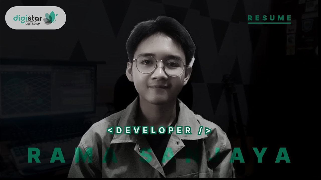 Internship DDB Telkom | Video Resume Batch Juli 2023 | Rama Sanjaya - Developer - YouTube