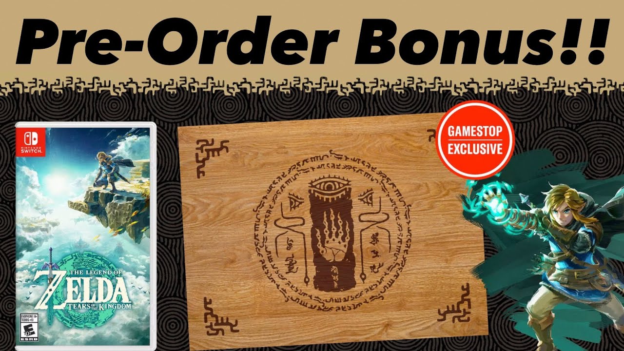 GameStop Exclusive Pre-Order Bonus For Tears Of The Kingdom - YouTube