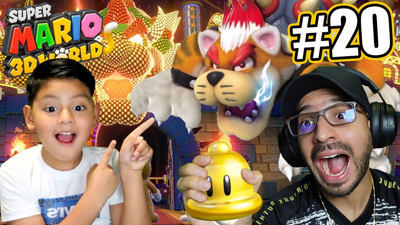 DESBLOQUEAMOS A BOWSER GATO | Super Mario 3D World Capitulo 20 | Karim ...