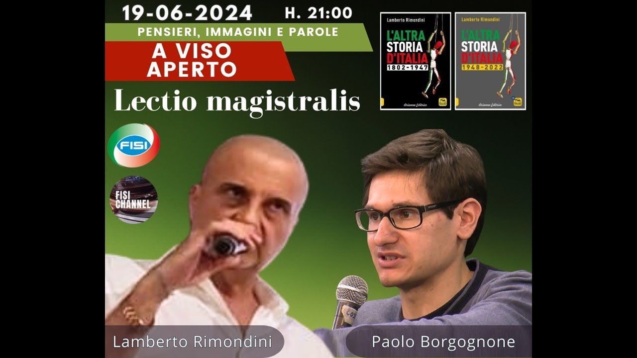 Lectio Magistralis con Lamberto Rimondini e Paolo Borgognone - YouTube