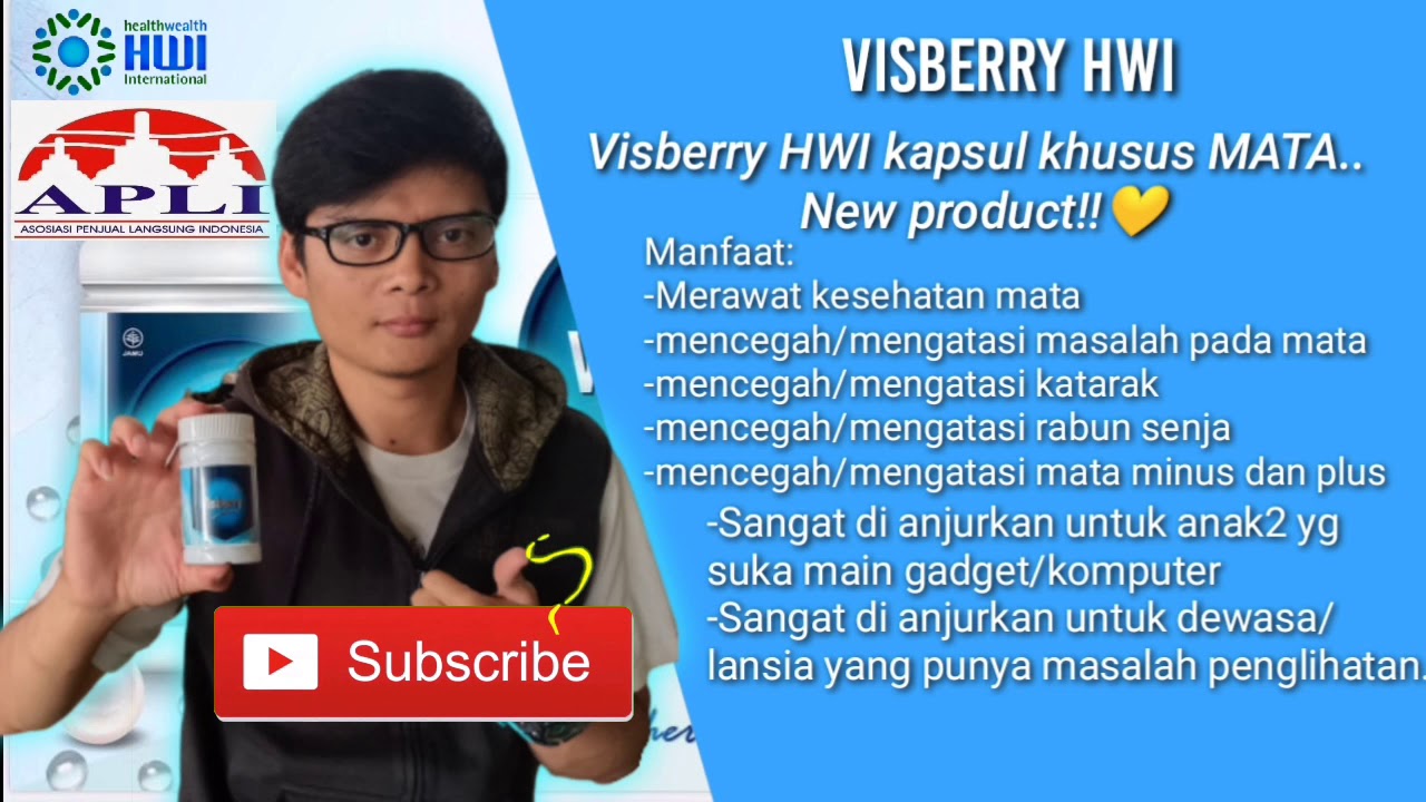 VISBERRY HWI OBAT/KAPSUL KHUSUS MATA |Original BPOM dan Halal |Asosiasi ...