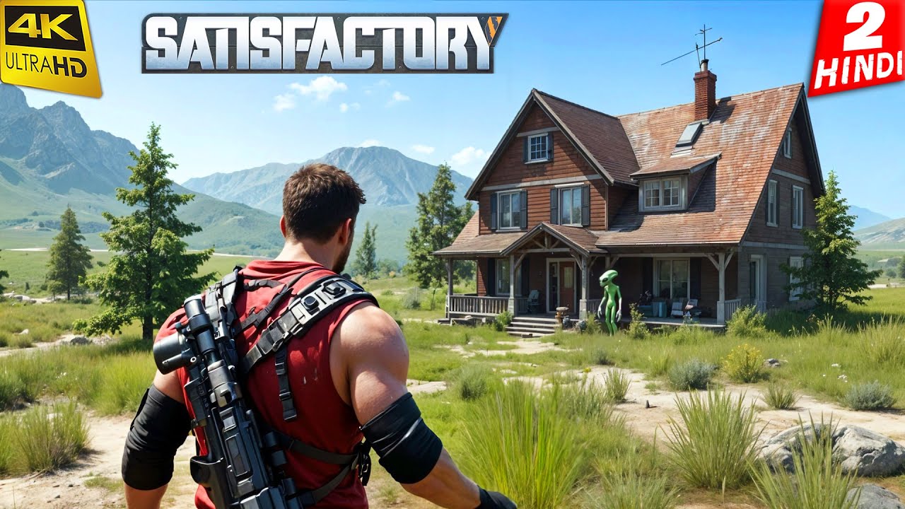 POWERING UP BIG ALIEN TECH | Satisfactory Survival | 4K Gameplay HINDI ...