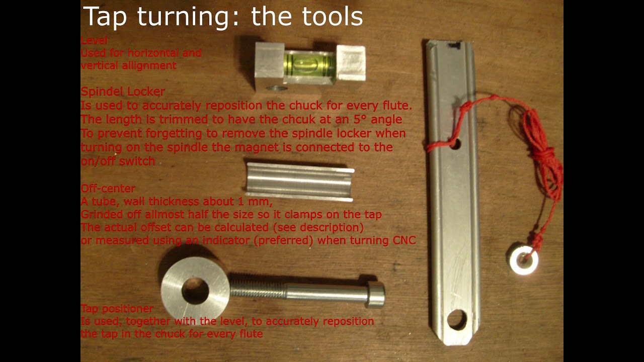 Tap turning: 2/7 The tools I use to turn a tap - YouTube