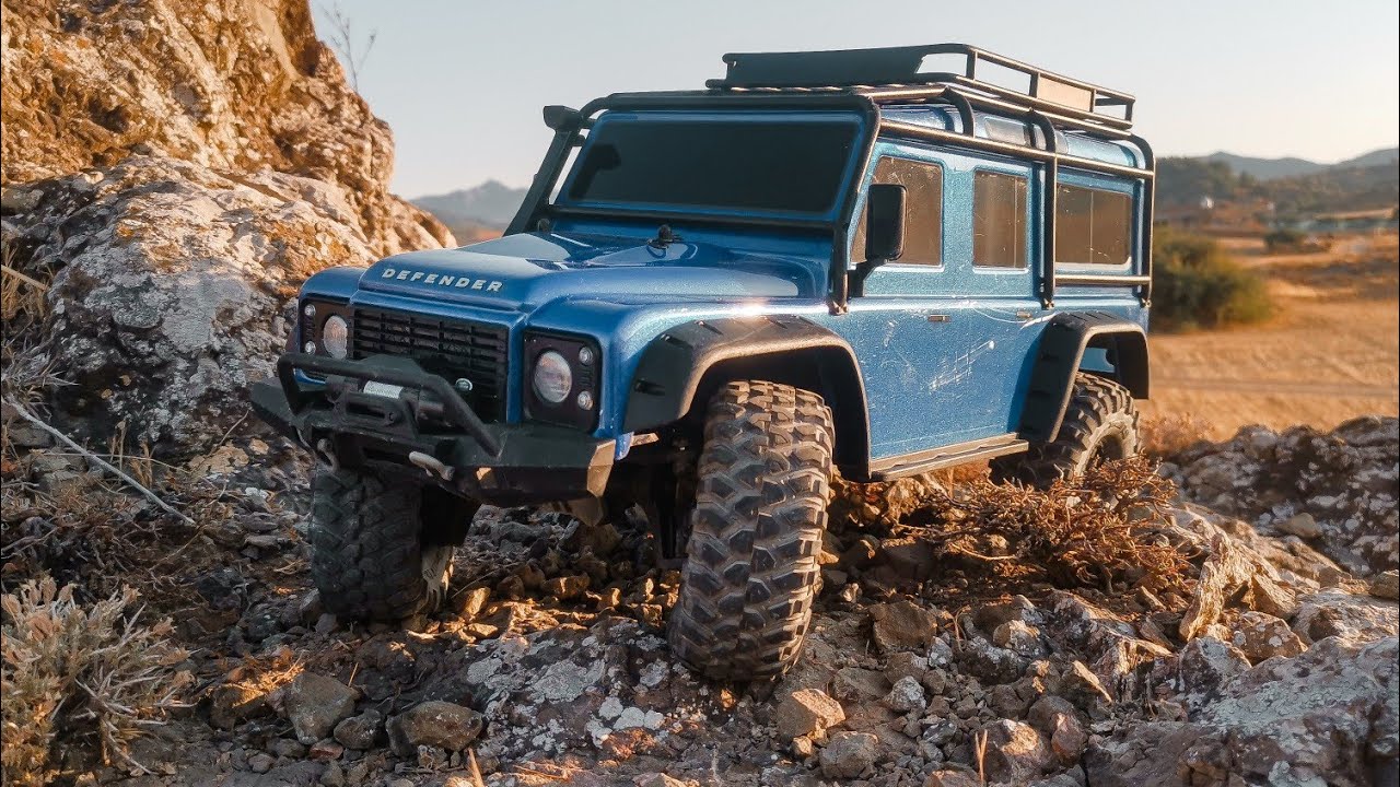 TRAXXAS TRX4 Landrover Defender Off Road Crawling 2020 [Blue Edition ...