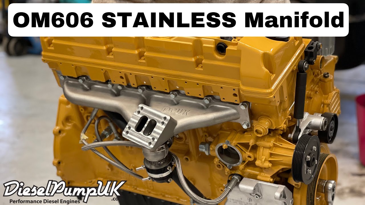 STAINLESS CAST MANIFOLD and Turbosmart WG install on a CAT Yellow ...