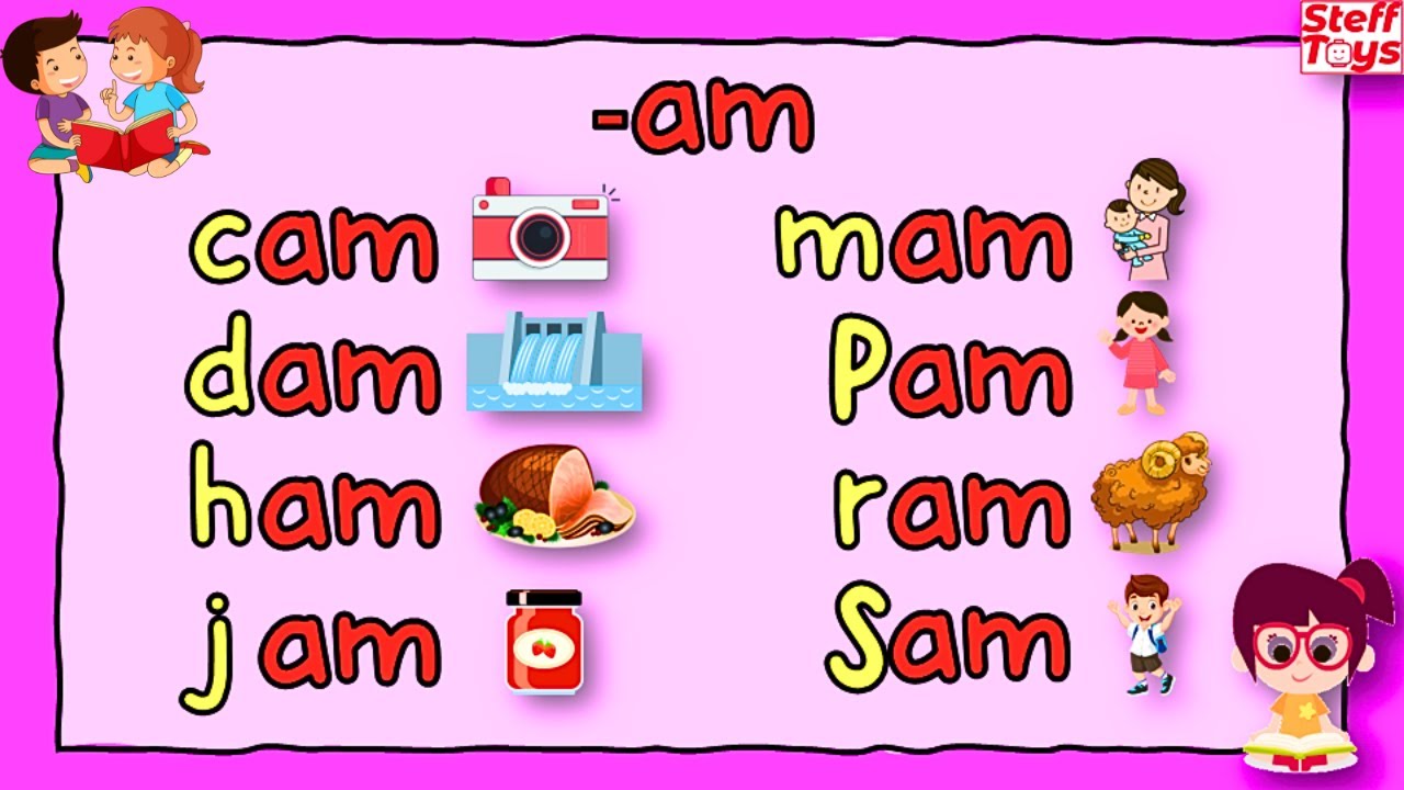 CVC Words short vowel a | Reading Word Families short a sound | Three ...