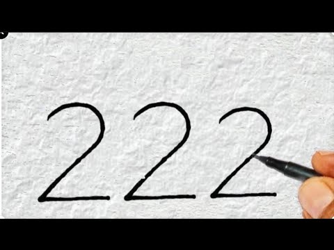 How to draw Cute bird from number 222| Easy bird drawing for beginners ...