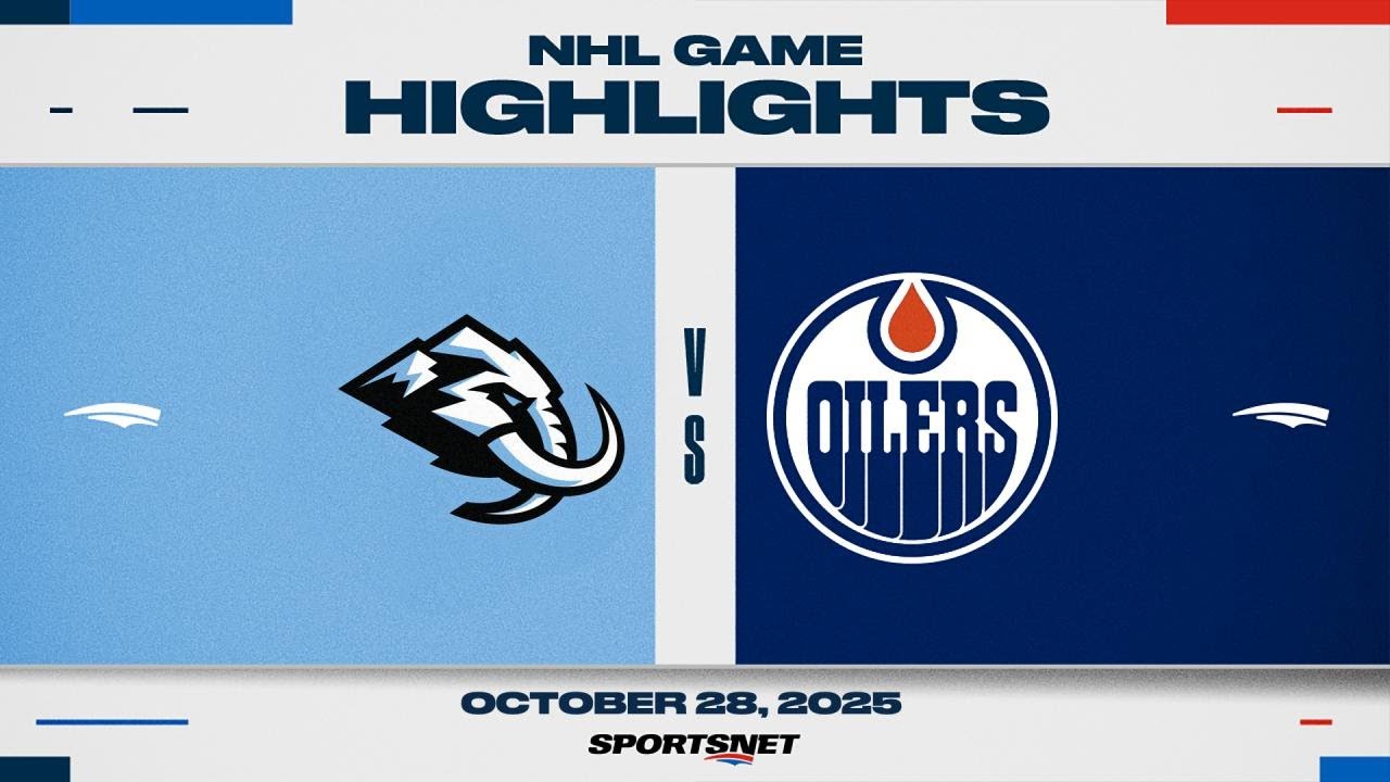 NHL Highlights | Mammoth vs. Oilers - October 28, 2025 - YouTube