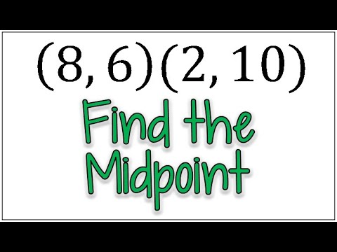 How to Find the Midpoint Between Two Points - YouTube