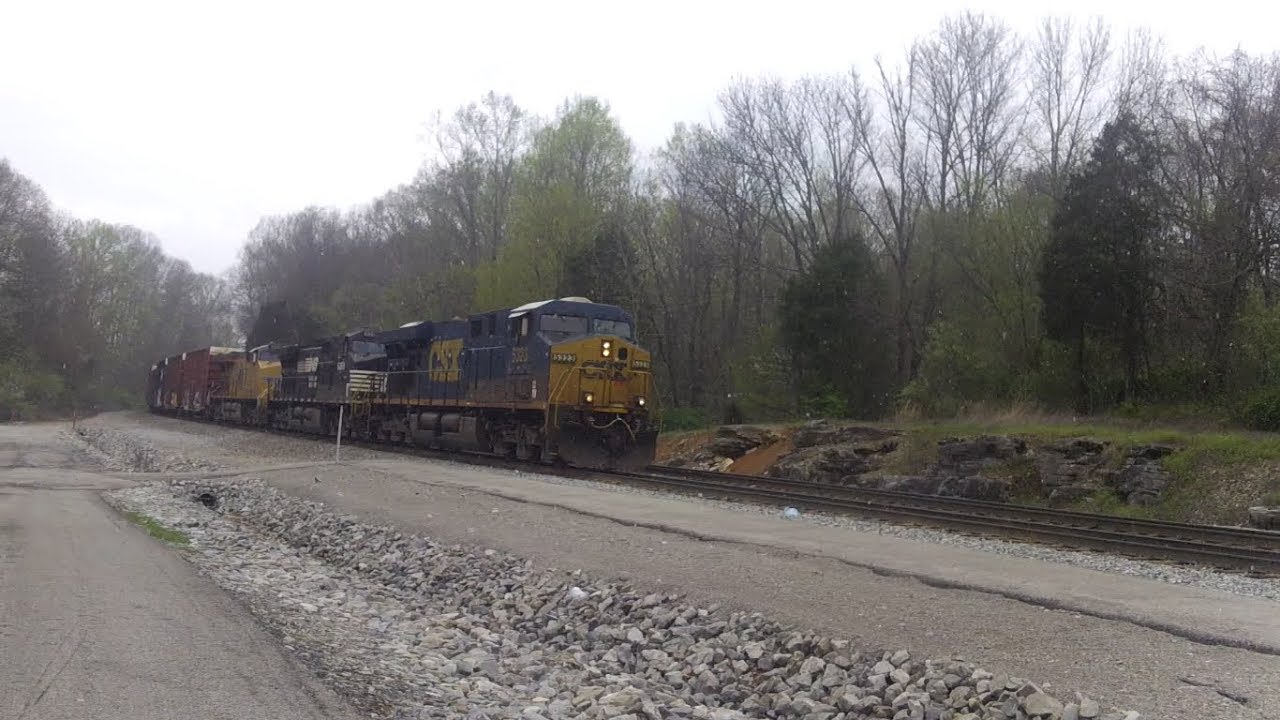 CSX 5323 leads a manifest at Burnside, KY! 4/16/2018 - YouTube