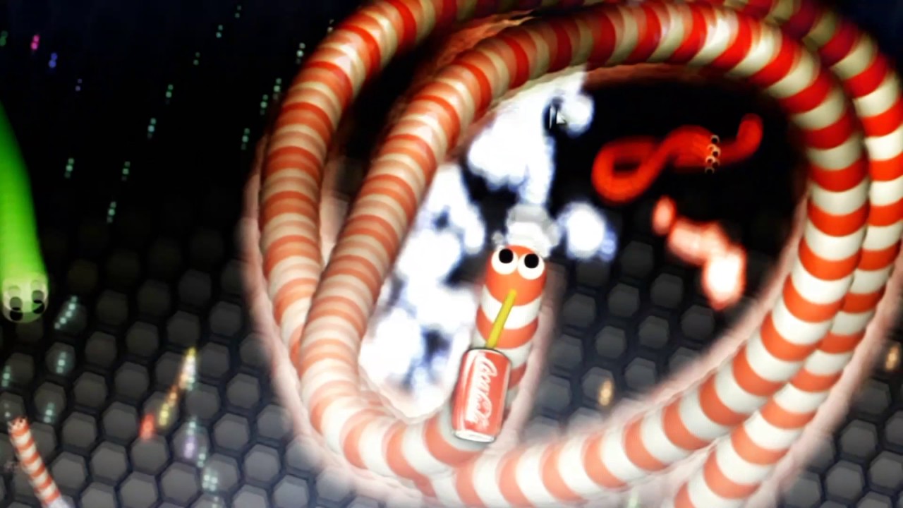 Slither.io-500 coca cola snakes - YouTube