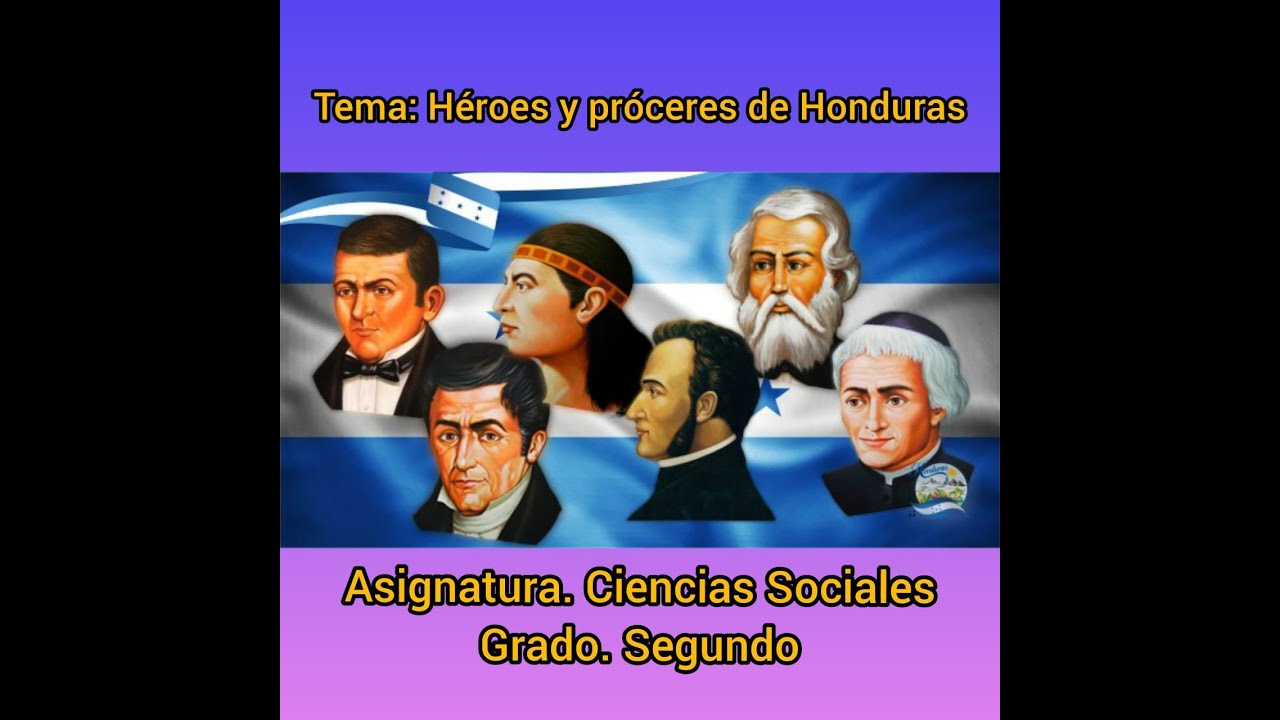Héroes y Próceres de Honduras 2° grado. - YouTube