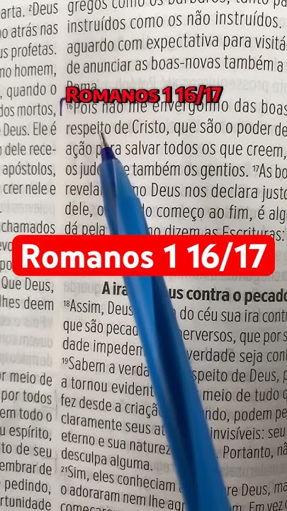 Leitura da Bíblia em Romanos 1 16/17 #biblia #bibliasagrada - YouTube