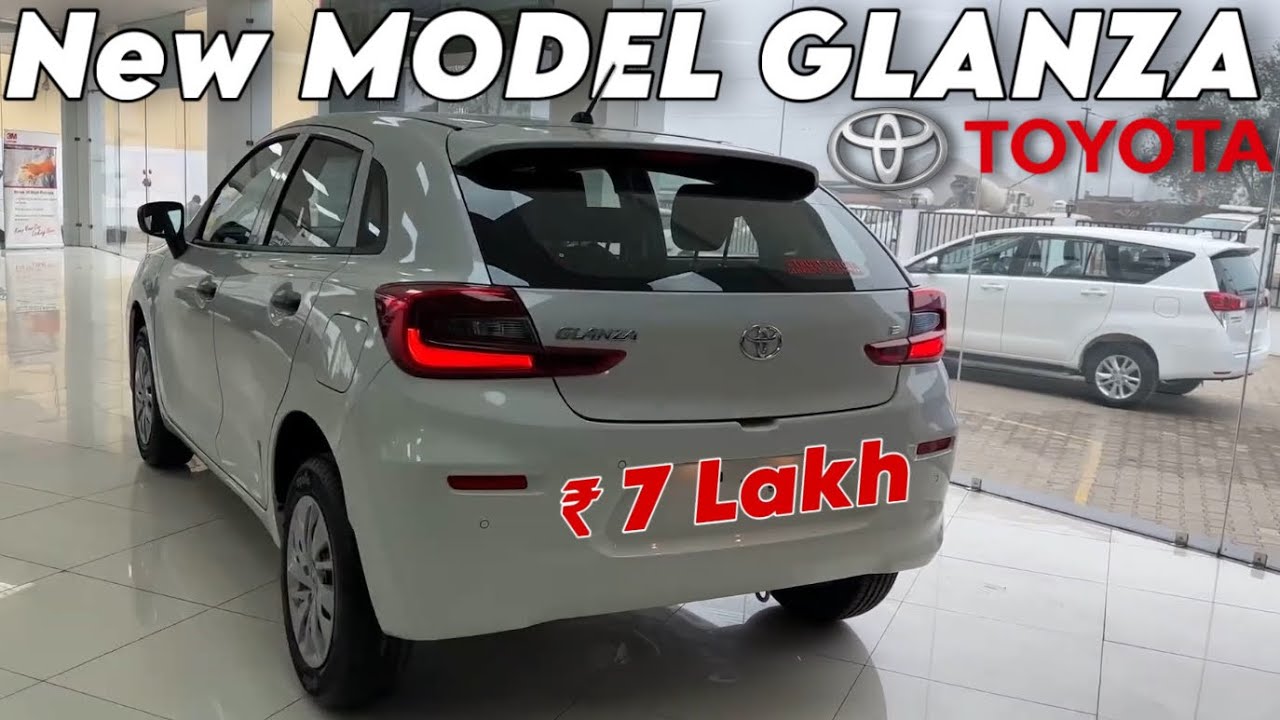 NEW MODEL TOYOTA GLANZA WHITE 7 LAKH 2024 | NEW GLANZA E MODEL REVIEW ...