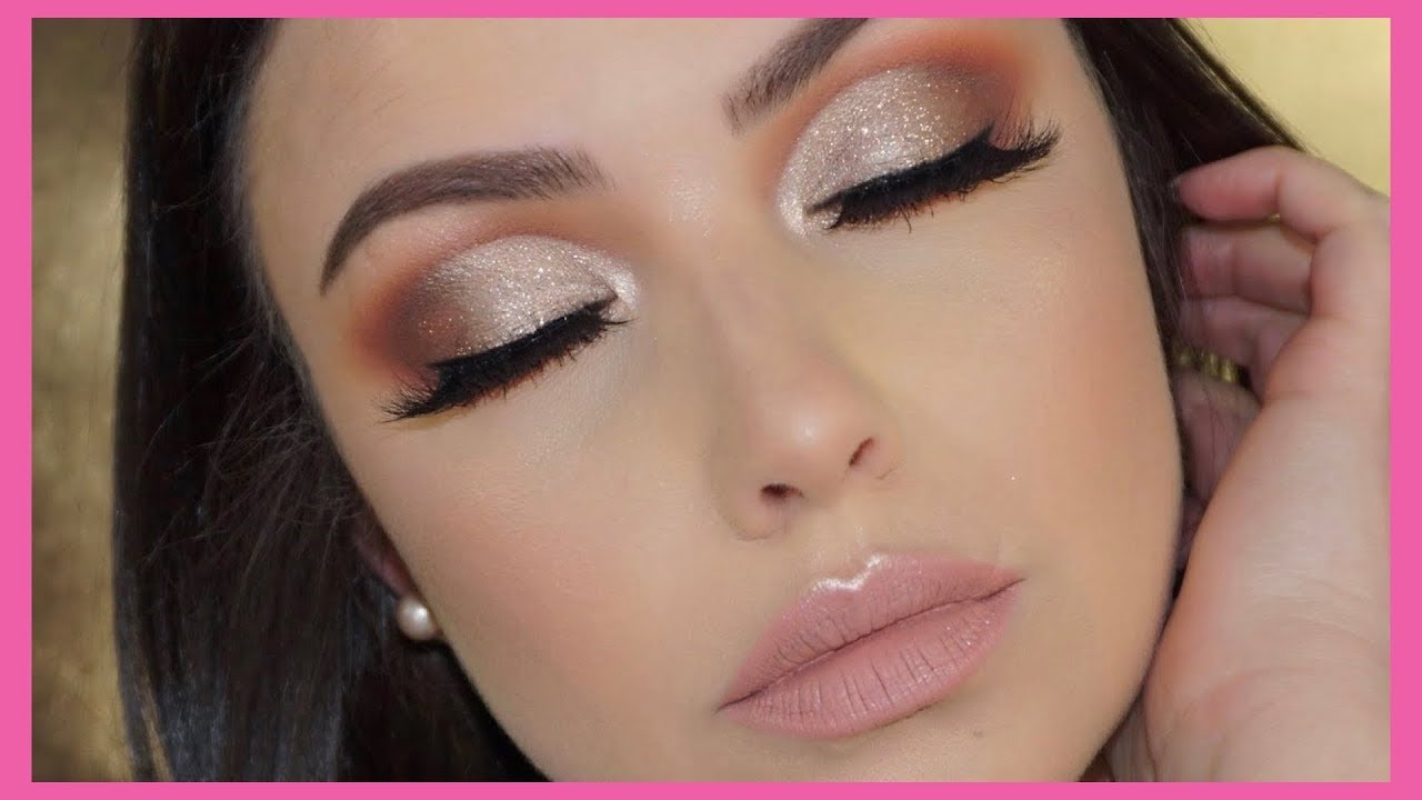 Gold Glitter Half Cut Crease Makeup Tutorial V E R A Youtube