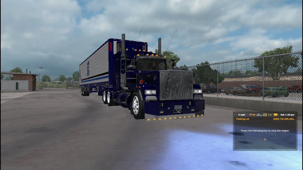 American Truck Simulator Mack Superliner tuning Shaneke Game - YouTube