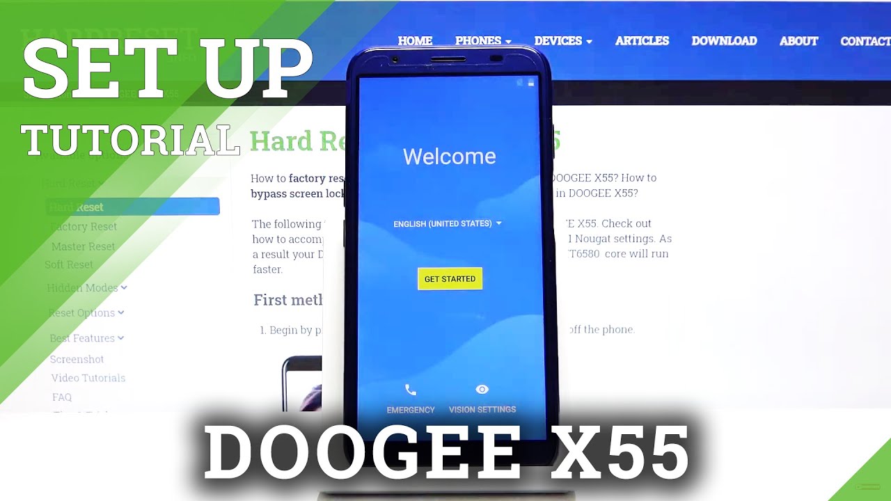How to Set Up Doogee X55 - Initialization Setup Process - YouTube