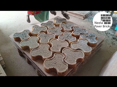 Amazing Cosmic Design Pavers Making Process l Interlocking Concrete ...