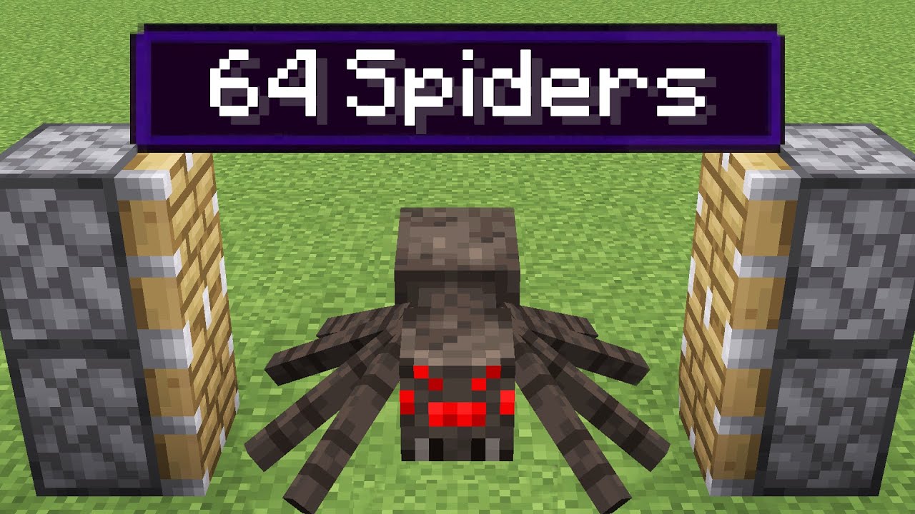 64 Spiders combined in Minecraft = ??? (Mob Evolution) №32 - YouTube