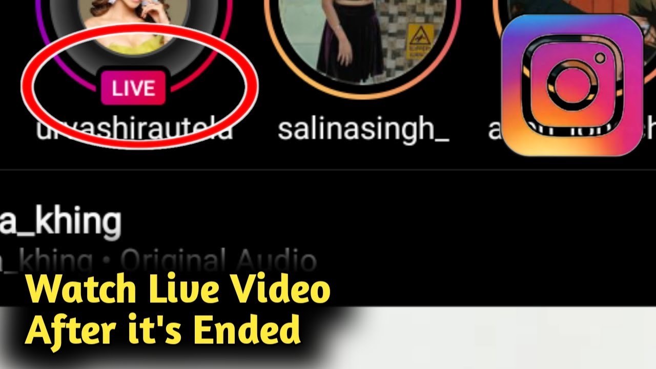 How to Watch Instagram Live Video After it's Ended - YouTube