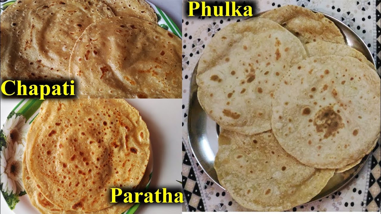 Chapati Phulka and Paratha Recipe - Complete Breakfast Recipes आसान और ...