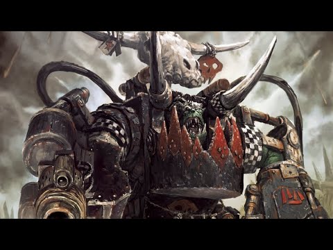 Warhammer40k dawn of war soulstorm World eater Angron vs Orks Gazkull ...