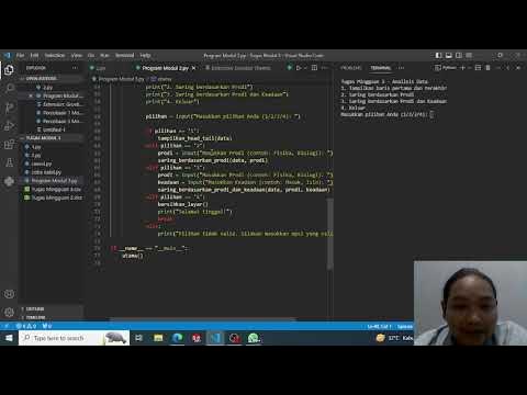 Tugas Praktikum Pemrograman Komputer Modul 3 Teknik Industri UIN Sunan Kalijaga Yogyakarta - YouTube
