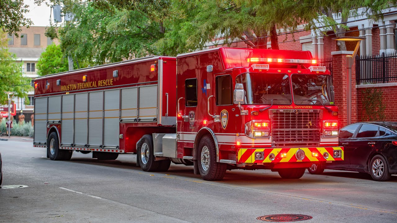 Houston Fire Technical Rescue Response. - YouTube