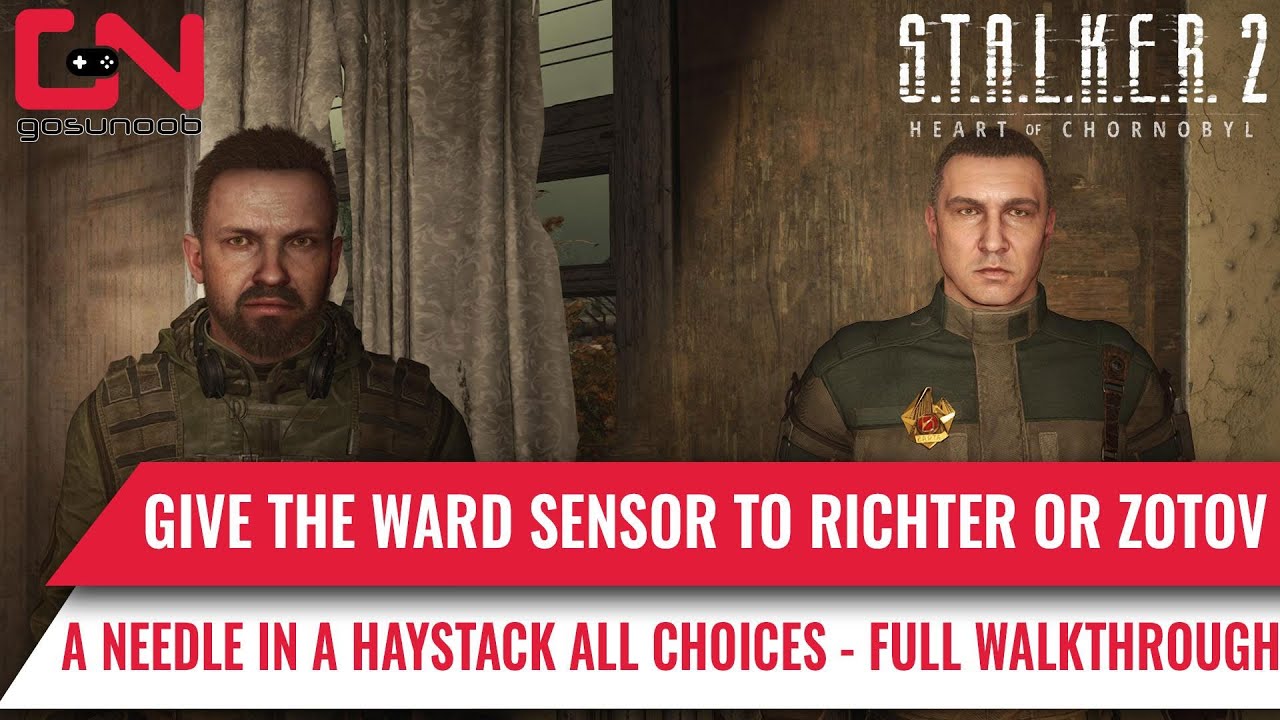 Stalker 2 A Needle in a Haystack All Choices - Give the Ward Sensor to ...