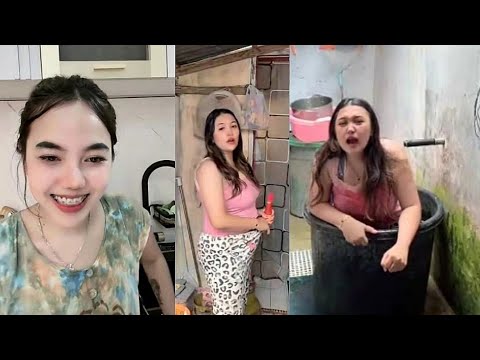 CACA di SAOSIN CELIN depan belakang sampai mewek di tong air#barbar #pkbarbar #live #hiburan 