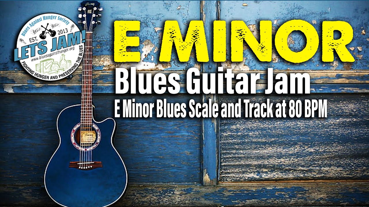 E MINOR | Back Porch Blues Jam | 80 BPM - YouTube