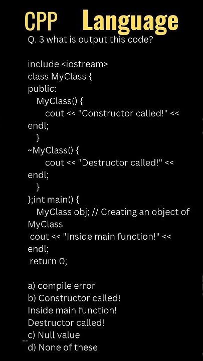 C Destructor C Programming Shorts Viral Omishatech C Destructor Youtube