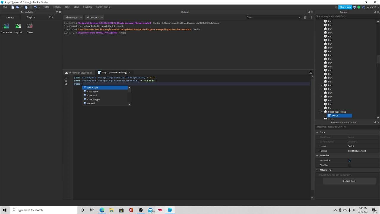 Scripting Montage - YouTube