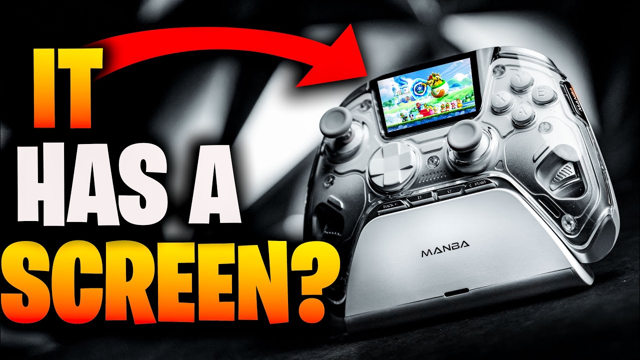 This Nintendo Switch Controller Has A Screen - Manba One Unboxing and ...