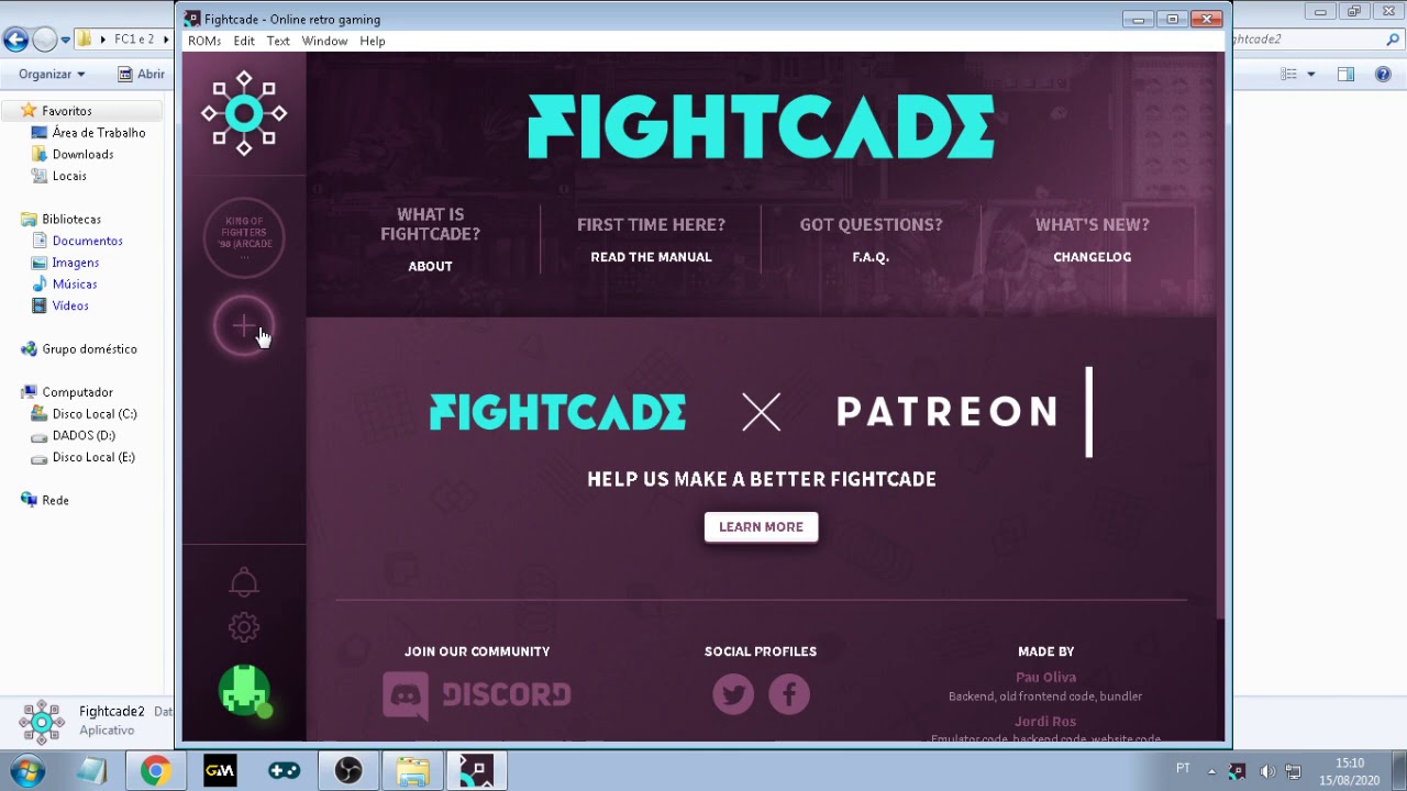 Fightcade 1 e 2 mastigadinho, só baixar e usar. - YouTube