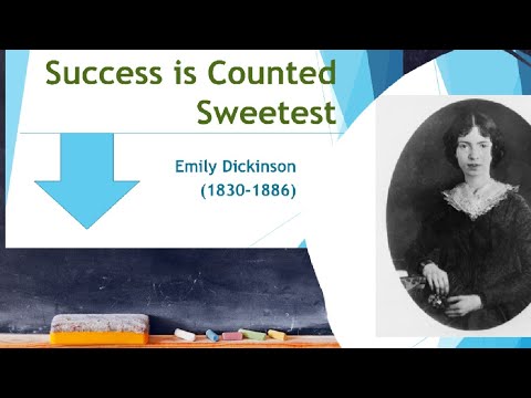 Success is Counted Sweetest - Emily Dickinson F.Y.B.A SEM-II - YouTube