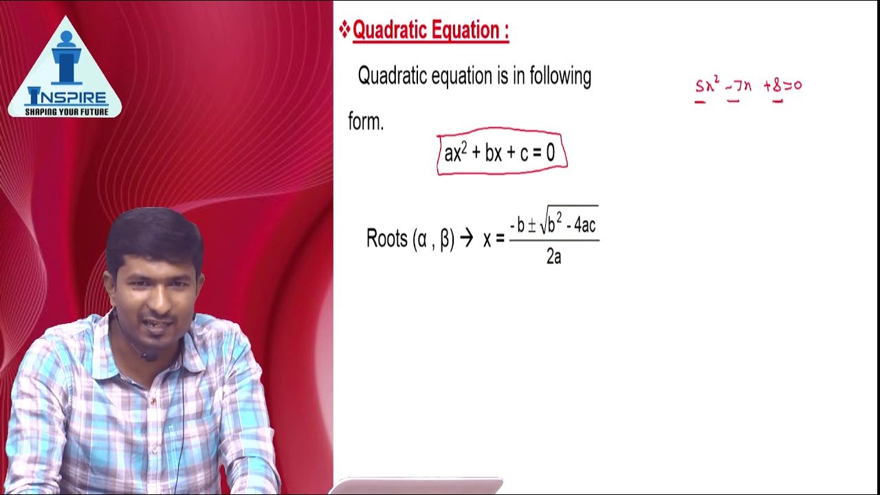 Equation Lecture1 ( CA CPT/ CA Foundation maths ) by RAJ AWATE - YouTube