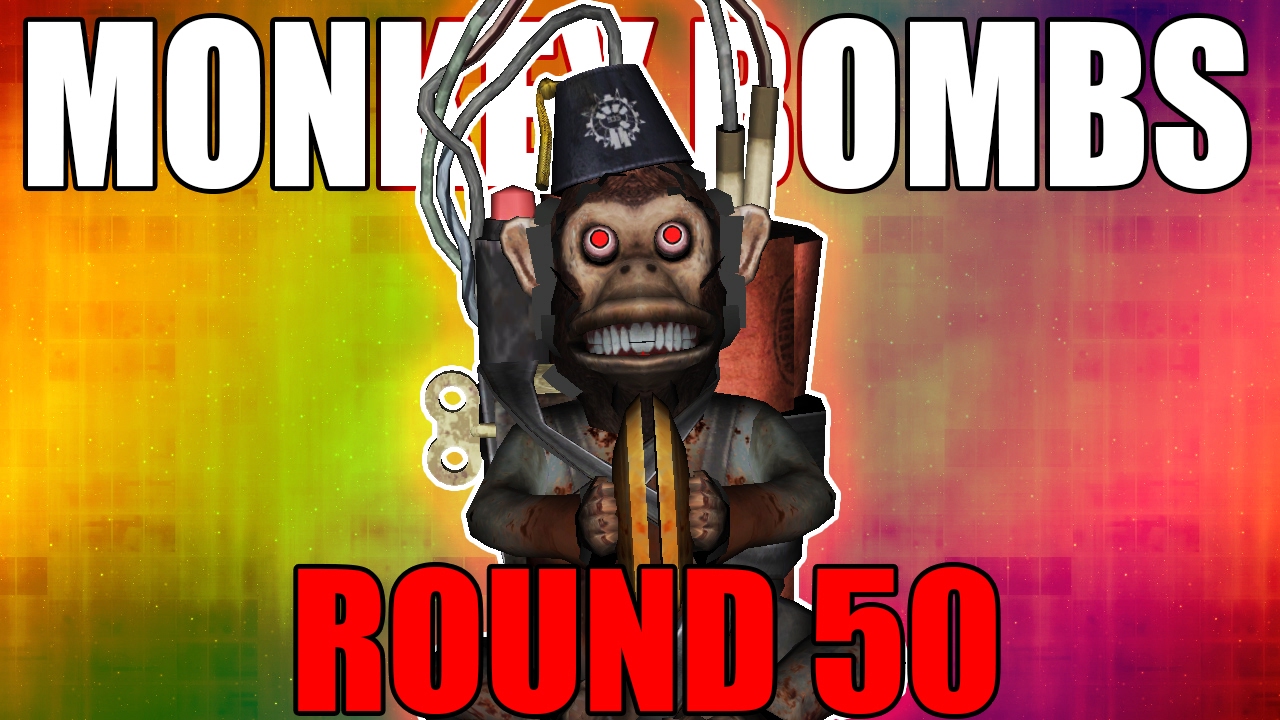 UPGRADED MONKEY BOMBS ON ROUND 50 - Call Of Duty Zombies - YouTube