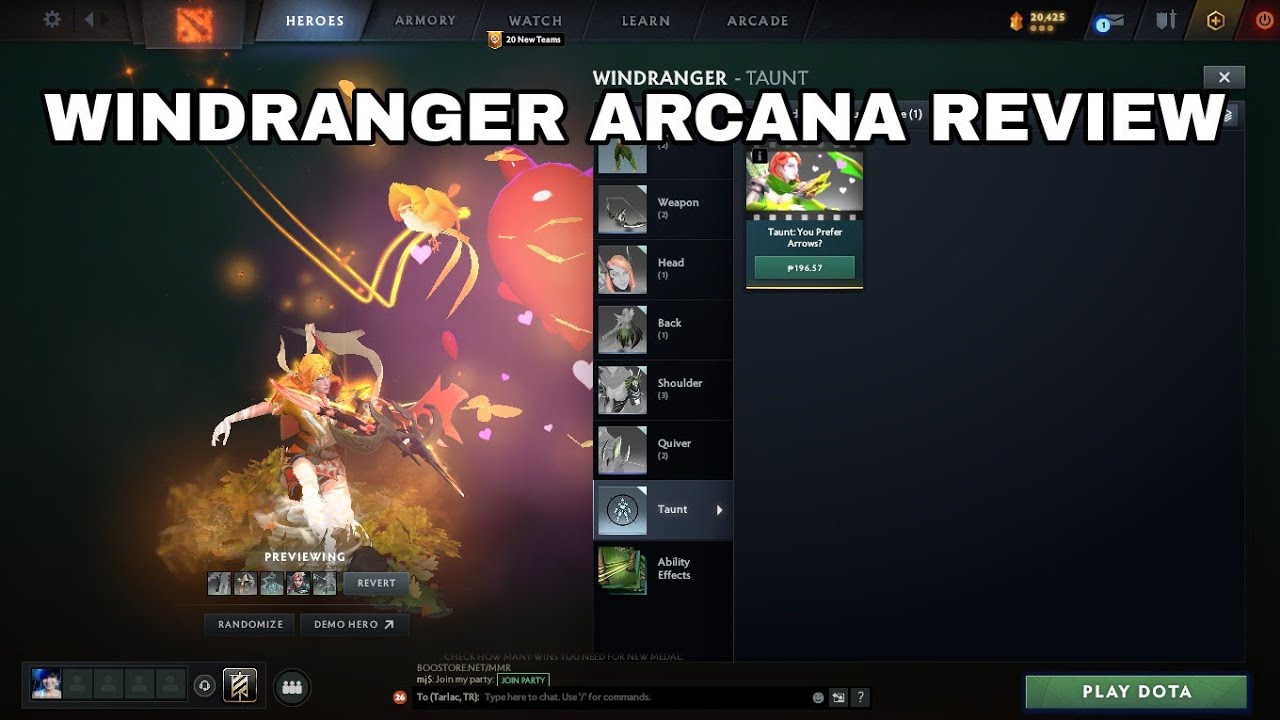 DOTA 2 WINDRANGER ARCANA WITH EXPENSIVE SET | "WINDRANGER ARCANA" - YouTube