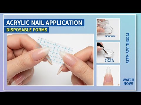 Nail Form Placement Tutorial | Salon-Pro Results - YouTube